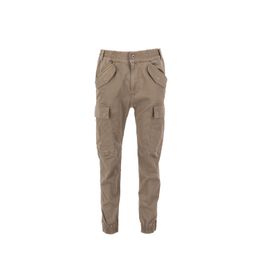 Cargohose Alpha Industries "Alpha Industries Men - Pants Airman Pant" Gr. 29, Normalgrößen, grau (taupe) Herren Hosen