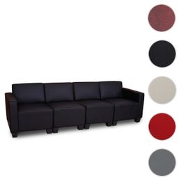 Mendler Modular 4-Sitzer Sofa Couch Lyon, Kunstleder ~ Variantenangebot 2x21689+21692+21696