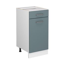 Unterschrank R-Line, Blau-Grau, 40 cm mit Schublade, ohne Arbeitsplatte VICCO