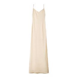 Bershka Kleid Damen Größe 36 ecru Winterkleid