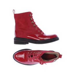 Madeleine Mode Madeleine Damen Stiefelette, rot, Gr. 36