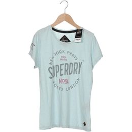 Superdry Damen T-Shirt, hellblau, Gr. 38