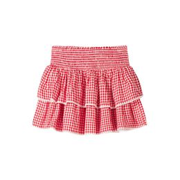 Bershka Rock Damen Größe 42 rot / weiß