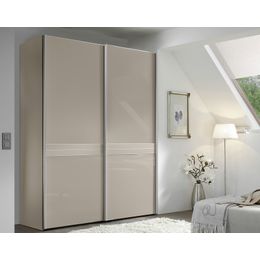 Schwebetürenschrank STAUD "Sinfonie Plus, edles Design in hochwertiger Qualität, Made Germany" Schränke Gr. B/H/T: 188 cm x 222 cm x 68 cm, Classic, 2 St., beige (sandglas, sandglas matt) In vier verschiedenen Ausstattungsvarianten