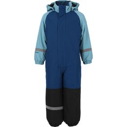 Schneeoverall ZIGZAG "Clarkson" Gr. 104, EURO-Größen, blau (dunkelblau, blau) Kinder Overalls Kinder-Outdoorbekleidung in besonders wetterfester Qualität