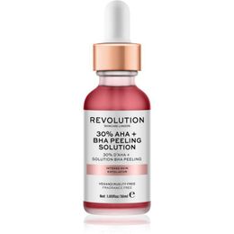 Revolution Skincare AHA + BHA 30% Peeling Solution Intensives chemisches Peeling zur Verjüngung der Gesichtshaut 30 ml