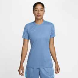 Nike Dri-FIT Academy Kurzarm-Fußballoberteil für Damen - Blau