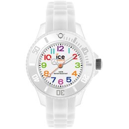 Ice Watch Quarzuhr ICE-WATCH "ICE mini - Extra small 3H" Armbanduhren weiß Kinder Armbanduhr, Kinderuhr, Lernuhr, Geburtstag, Schulanfang, Geschenkidee