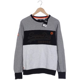 Superdry Herren Sweatshirt, grau, Gr. 52