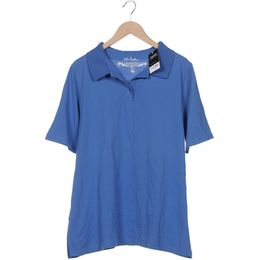 Ulla Popken Damen Poloshirt, blau, Gr. 46