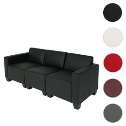 Mendler Modular 3-Sitzer Sofa Couch Lyon, Kunstleder ~ Variantenangebot 21689+21692+21696