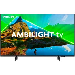 G (A bis G) Philips LED-Fernseher Fernseher WLAN, Dolby Atmos Sound, Ambilight (3-seitig) schwarz (mattschwarz) LED Fernseher