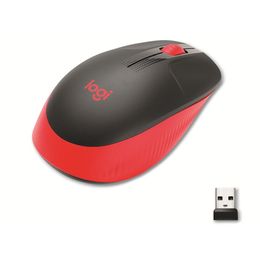 Logitech Funkmaus M190, 1000 dpi, 3 Tasten, rot