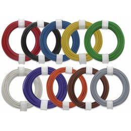 Donau-Elektronik DONAU ELEKTRONIK Kupferlitzen-Set (0,14 mm&sup2;) 10 x 10 m, 10 farbig