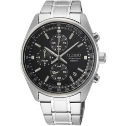 Chronograph Seiko "Seiko Chrono, SSB379P1" Armbanduhren silberfarben Herren Armbanduhr, Quarzuhr, Herrenuhr, Datum, Stoppfunktion