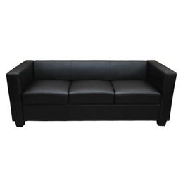 Mendler 3er Sofa Couch Loungesofa Lille, Kunstleder ~ Variantenangebot 14210+14246+14247