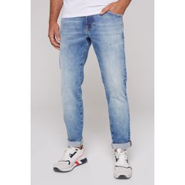 Regular-fit-Jeans CAMP DAVID Gr. 30, Länge 34, blau (salt blue used) Herren Jeans mit hoher Leibhöhe