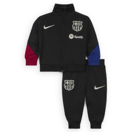 FC Barcelona Strike Nike Dri-FIT Fußball-Trainingsanzug aus Strickmaterial für Kleinkinder - Schwarz