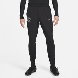 FC Barcelona Strike Nike Dri-FIT Strick-Fußballhose (Herren) - Schwarz