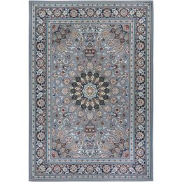 Teppich Hanse Home "Kadi" Teppiche Gr. B/L: 240 cm x 340 cm, 3 mm, 1 St., blau (blau,creme) In-& Outdoor, Teppich, Wetterfest, Balkon, Garten, Wohnzimmer, Orient