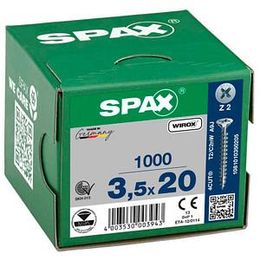 Spax® Universalschrauben Z2 Senkkopf WIROX 20mm x 3,5 mm, 1000 St.