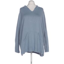 Ulla Popken Damen Kapuzenpullover, blau, Gr. 54