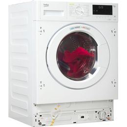D (A bis G) Beko Einbauwaschtrockner "WDWI85141" Waschtrockner weiß Waschtrockner