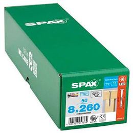 Spax® Universalschrauben T40 Senkkopf Edelstahl A2 260mm x 8 mm, 50 St.