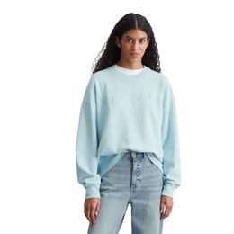 Marc O'Polo Sweatshirt MARC O'POLO "aus Organic Cotton" Gr. L, blau (hellblau) Damen Sweatshirts