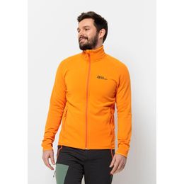 Fleecejacke Jack Wolfskin "BAISELBERG FZ M" Gr. L (52), orange (dragon, fire) Herren Jacken