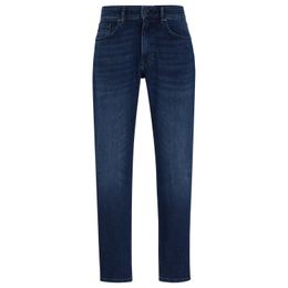 Regular-fit-Jeans BOSS Orange "TROY BO" Gr. 32, Länge 34, blau (navy419) Herren Jeans 5-Pocket-Form