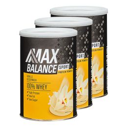 Max Balance Protein Drink Whey Vanilla 360 g, 3er Pack