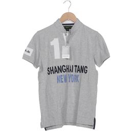 SHANGHAI TANG Herren Poloshirt, grau, Gr. 46