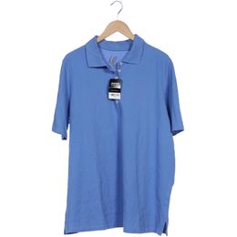 Ulla Popken Damen Poloshirt, blau, Gr. 46