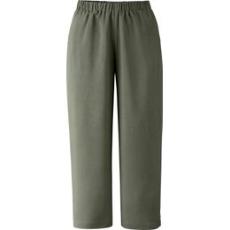 Damen Culotte in Schlupfform khaki, Gr&ouml;&szlig;e 54