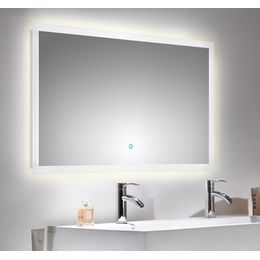 Posseik LED Spiegel 120x65 cm mit Touch Bedienung EEK: F