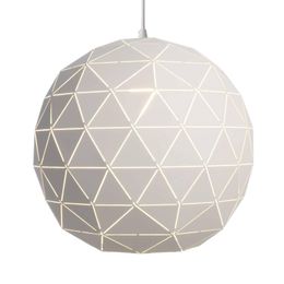 Deko-Light Pendelleuchte Asterope, Ø 50cm rund, weiß