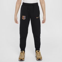 FC Barcelona Tech Fleece Nike Fußballhose für ältere Kinder (Jungen) - Schwarz