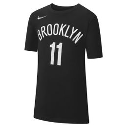 Brooklyn Nets Courtside Icon Edition Nike NBA-T-Shirt für ältere Kinder - Schwarz