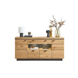 Wohn-Concept Sideboard Monza, Wildeiche massiv, inkl. LED-Beleuchtung