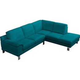 Ecksofa Egoitaliano, B:240cm H:84cm T:212cm, blau, Wohnzimmer, Sofas, "Shakira, Design und Sitzkomfort auf hohem Niveau, tolle Details", mit
