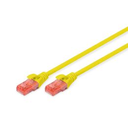 Digitus Patch-Kabel RJ-45 (M) zu RJ-45 (M) 3m CCA U/UTP Cat 6 gelb (DK-1612-030/Y)