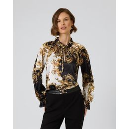 Alfredo Pauly Bluse mit Ornament- und Leodruck