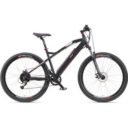 E-Bike Telefunken "Aufsteiger M924" Gr. 48, grau (anthrazit, rot), E-Bikes, 48cm, 29 Zoll (73,66cm), Mountainbike MTB Elektrofahrrad, Damen Herren, 27,5 / 29 Zoll, Pedelec, Topseller