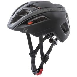 Fahrradhelm Cratoni "Performance C-Pro" Gr. 59, schwarz (schwarz gummiert), Helme, 59/61 Kopfumfang: 59cm - 61cm, Reflektoren, Kamera-Port