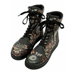 Schnürboots DOGO "Damen Future Boots Are you lost Vegan Damen / female" Gr. 39, Normalschaft, schwarz Damen Schuhe Vegan