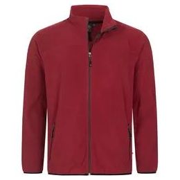 Fleecejacke DEPROC ACTIVE "KIRKVALE II MEN" Gr. S, rot (weinrot) Herren Jacken weiche Fleecejacke in traditioneller Optik