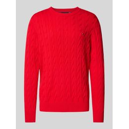 Tommy Hilfiger Strickpullover mit Zopfmuster