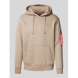 Alpha Industries Hoodie mit Label-Patch