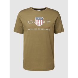 Gant T-Shirt mit Label-Print Modell 'ARCHIVE SHIELD'